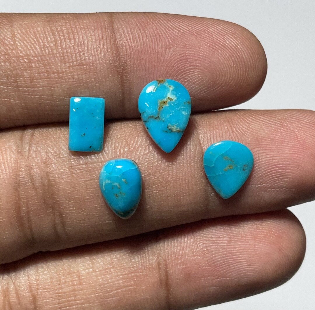 Natural Turquoise Mix Shape Cabochon, Turquoise Size 11x8-8x5 MM, 7 ...