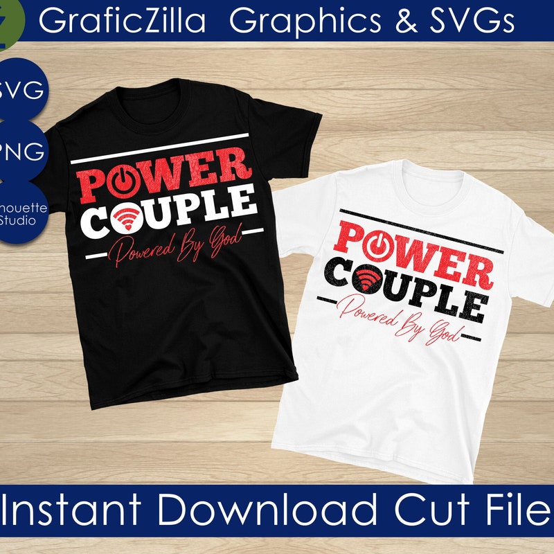 Power Couple Powered by God - Etsy