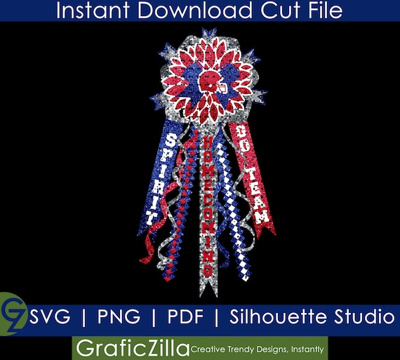 Homecoming Mum SVG Customizable Instant Download File - Etsy