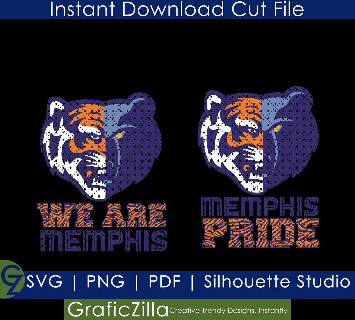 Memphis Grizzlies SVG Memphis Tigers SVG Memphis Pride SVG | Etsy