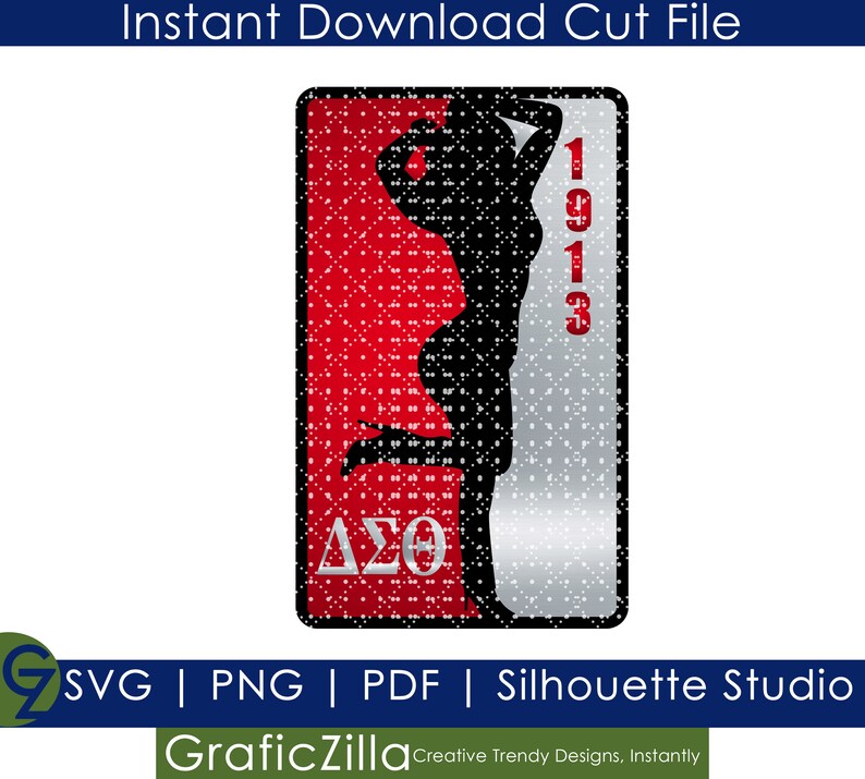 Delta Sigma Theta SVG HBCU Sorority Red and White Svg - Etsy