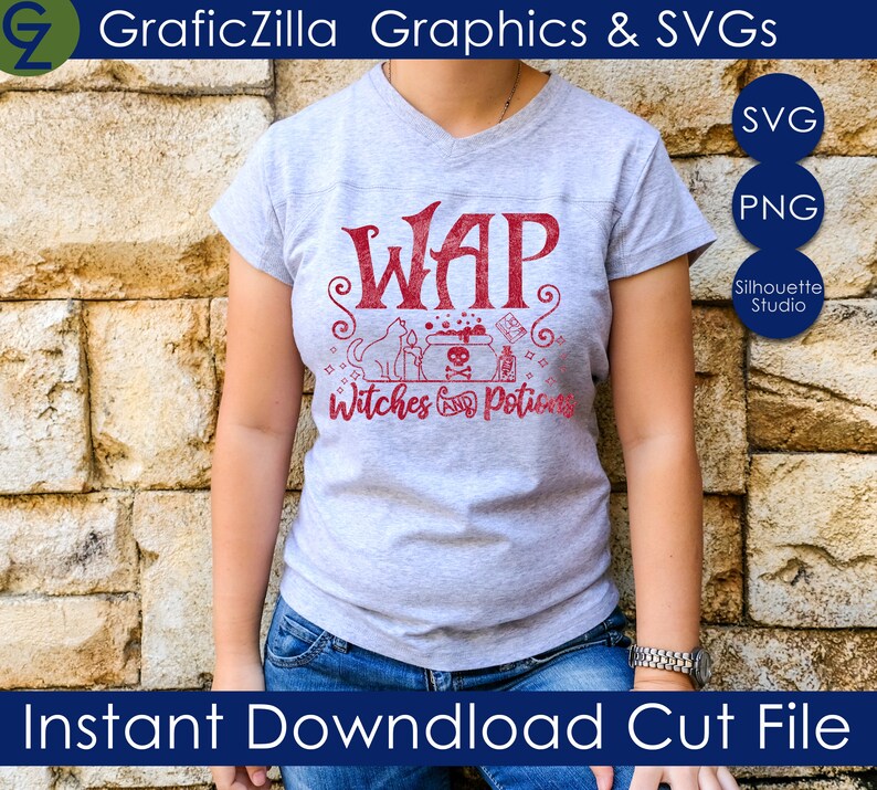 WAP SVG Witches and Potions PNG Instant Download File - Etsy