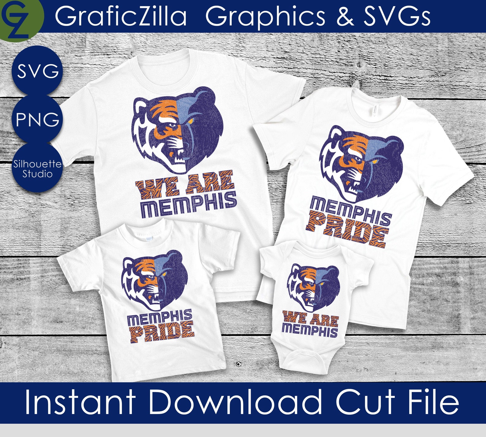 Memphis Grizzlies SVG Memphis Tigers SVG Memphis Pride SVG | Etsy