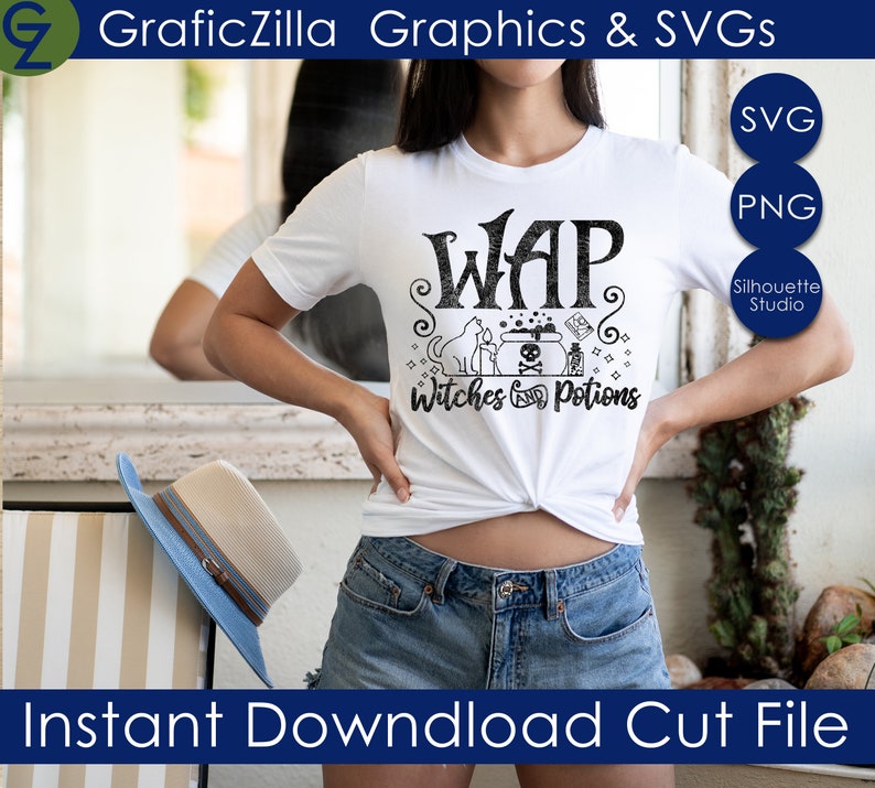WAP SVG Witches and Potions PNG Instant Download File - Etsy