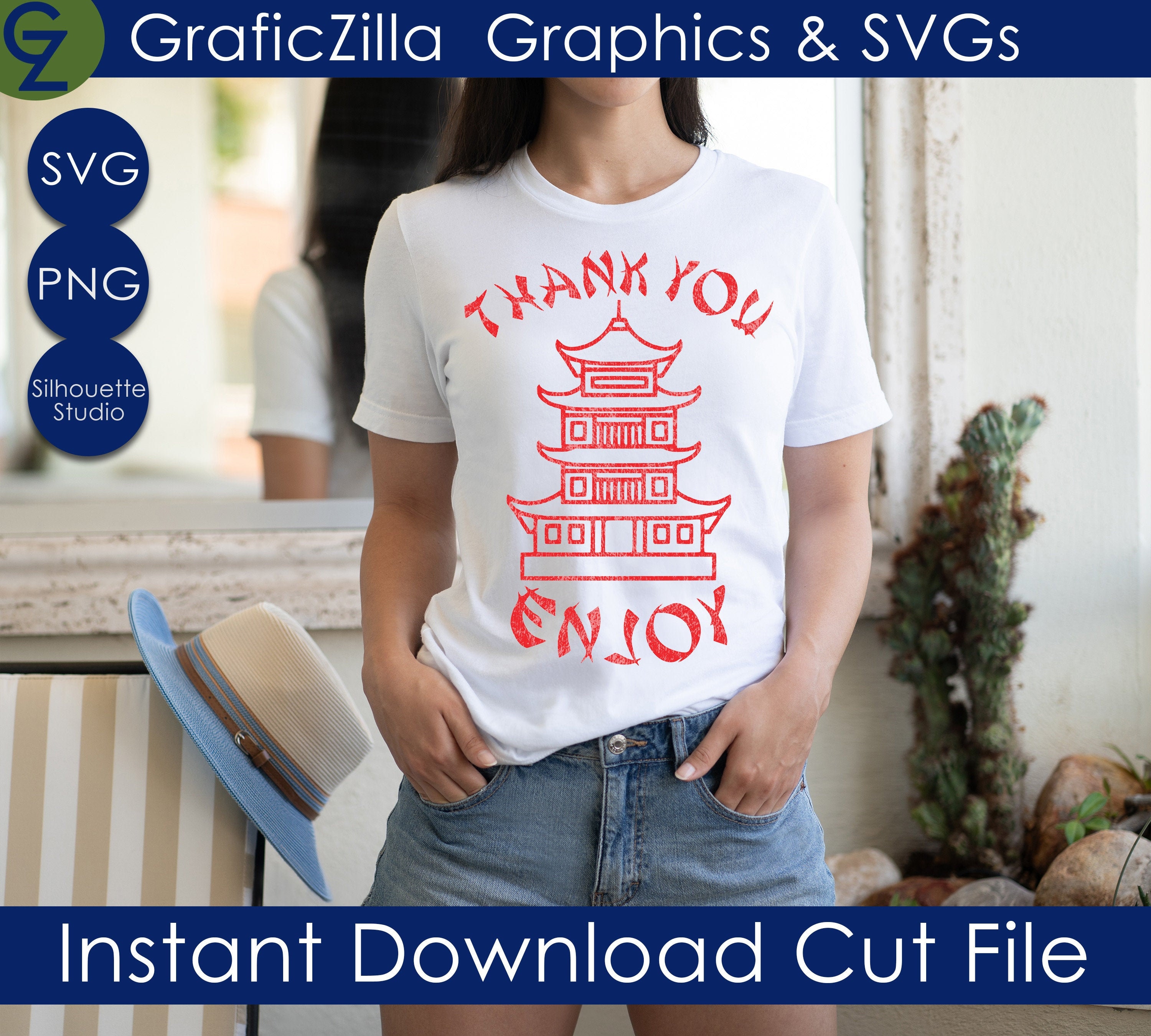 Thank You Enjoy Svg Chinese Takeout SVG Fried Rice SVG | Etsy