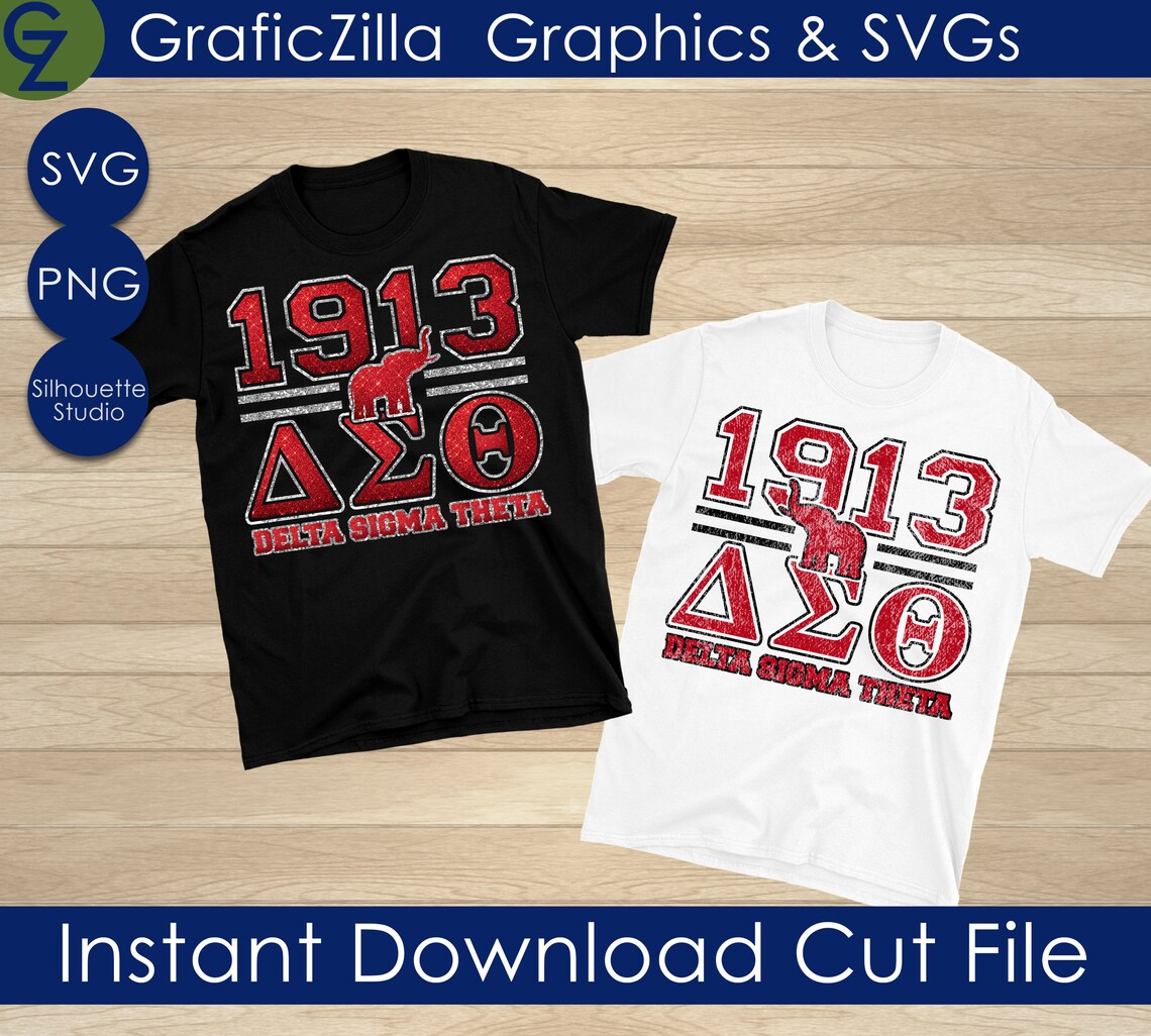 Delta Sigma Theta SVG 1913 Svg Delta Svg Elephant Red and - Etsy