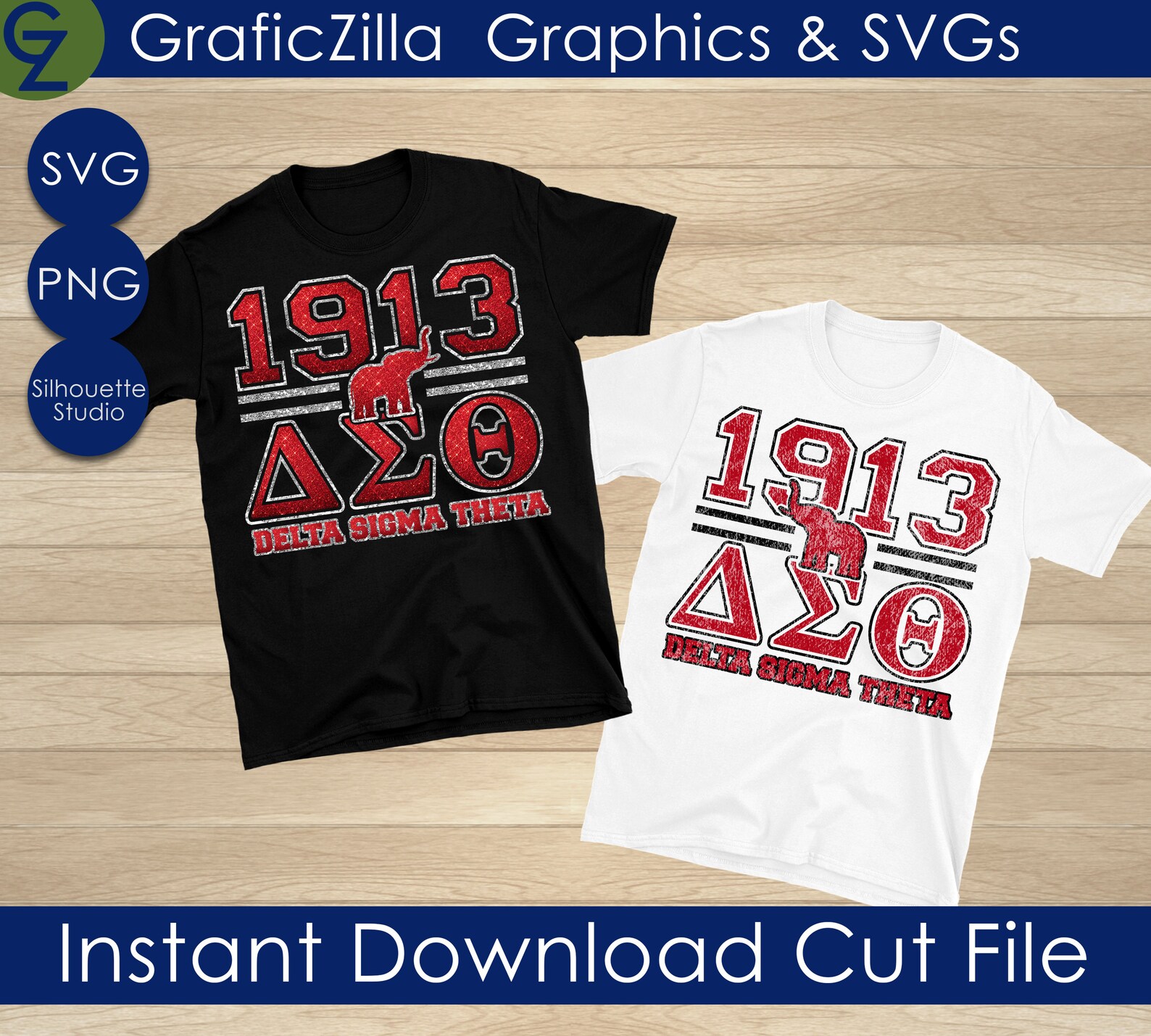 Delta Sigma Theta SVG 1913 Svg Delta Svg Elephant Red and - Etsy