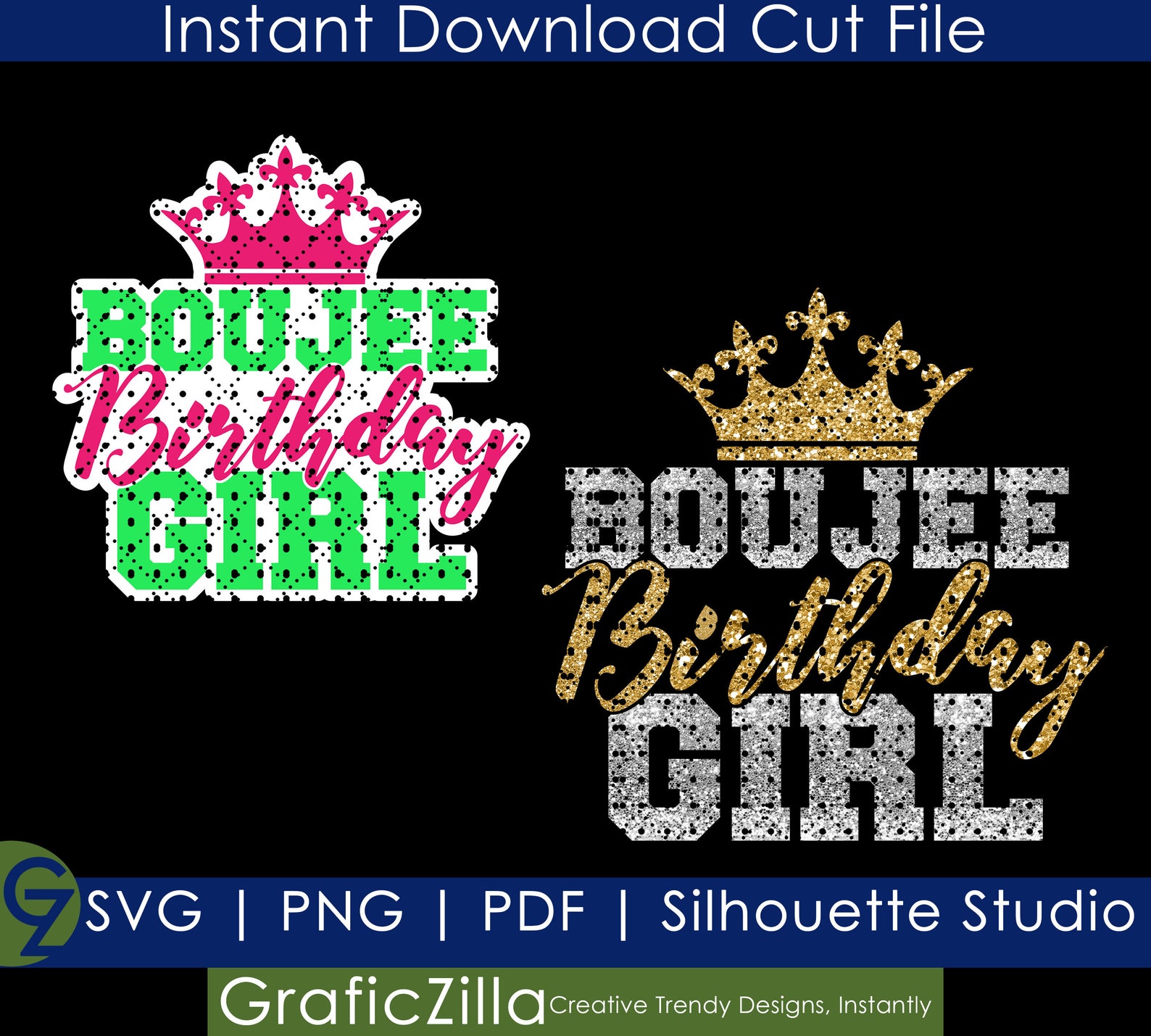 Boujee Birthday Girl Svg Birthday SVG Bougie Birthday Svg | Etsy