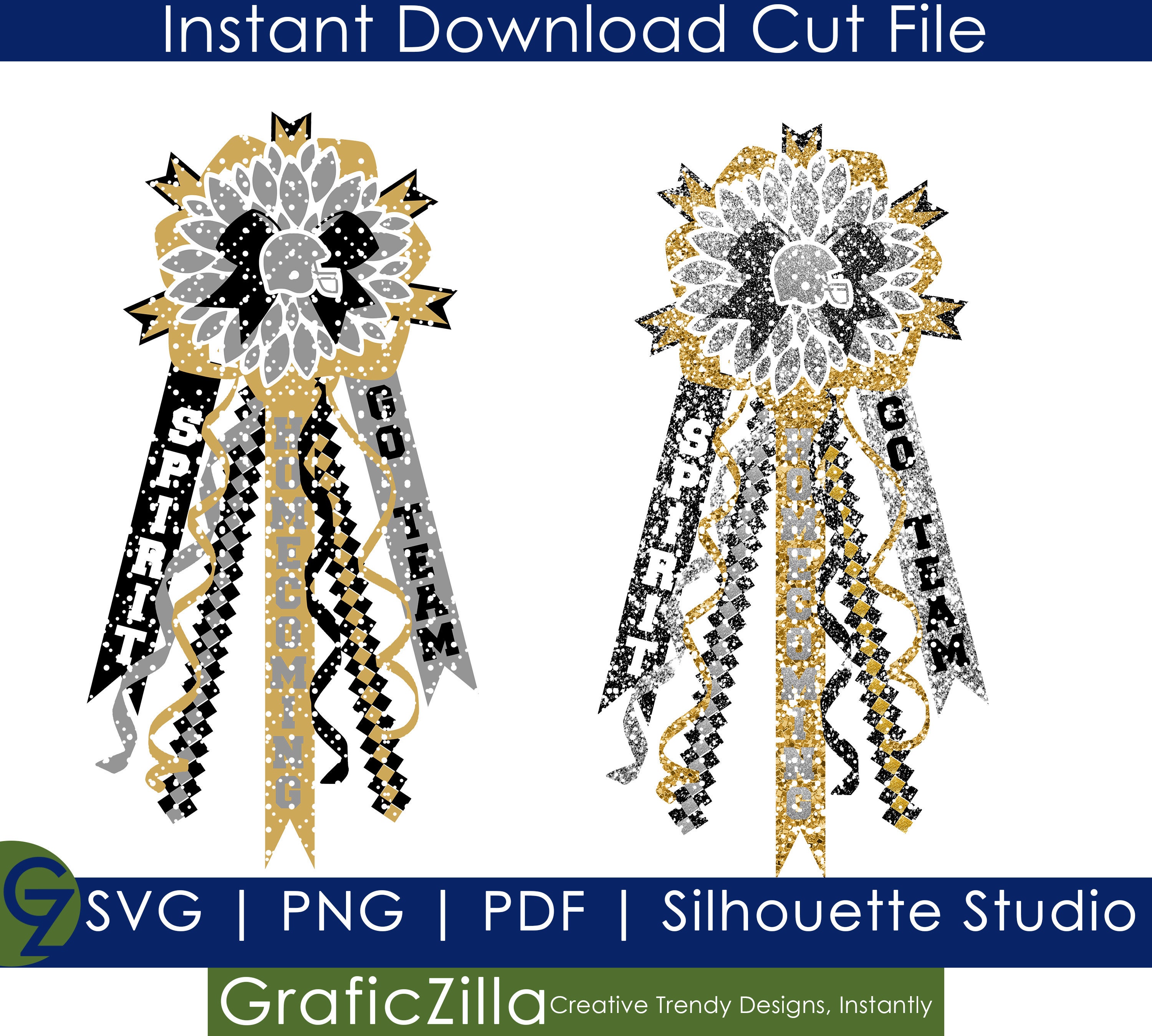 Homecoming Mum SVG Customizable Instant Download File - Etsy
