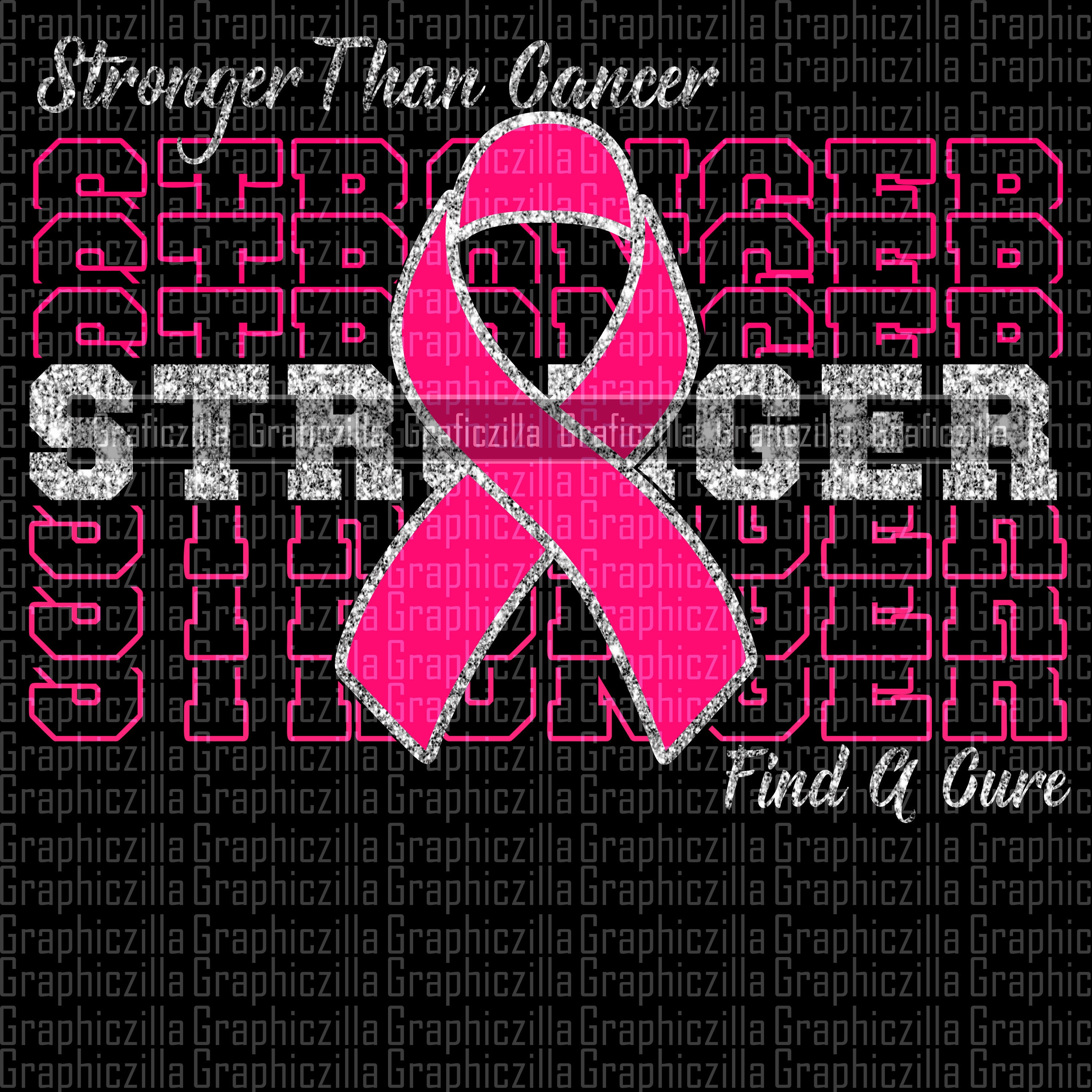 Stronger Than Cancer Cancer Awareness SVG PNG Instant - Etsy
