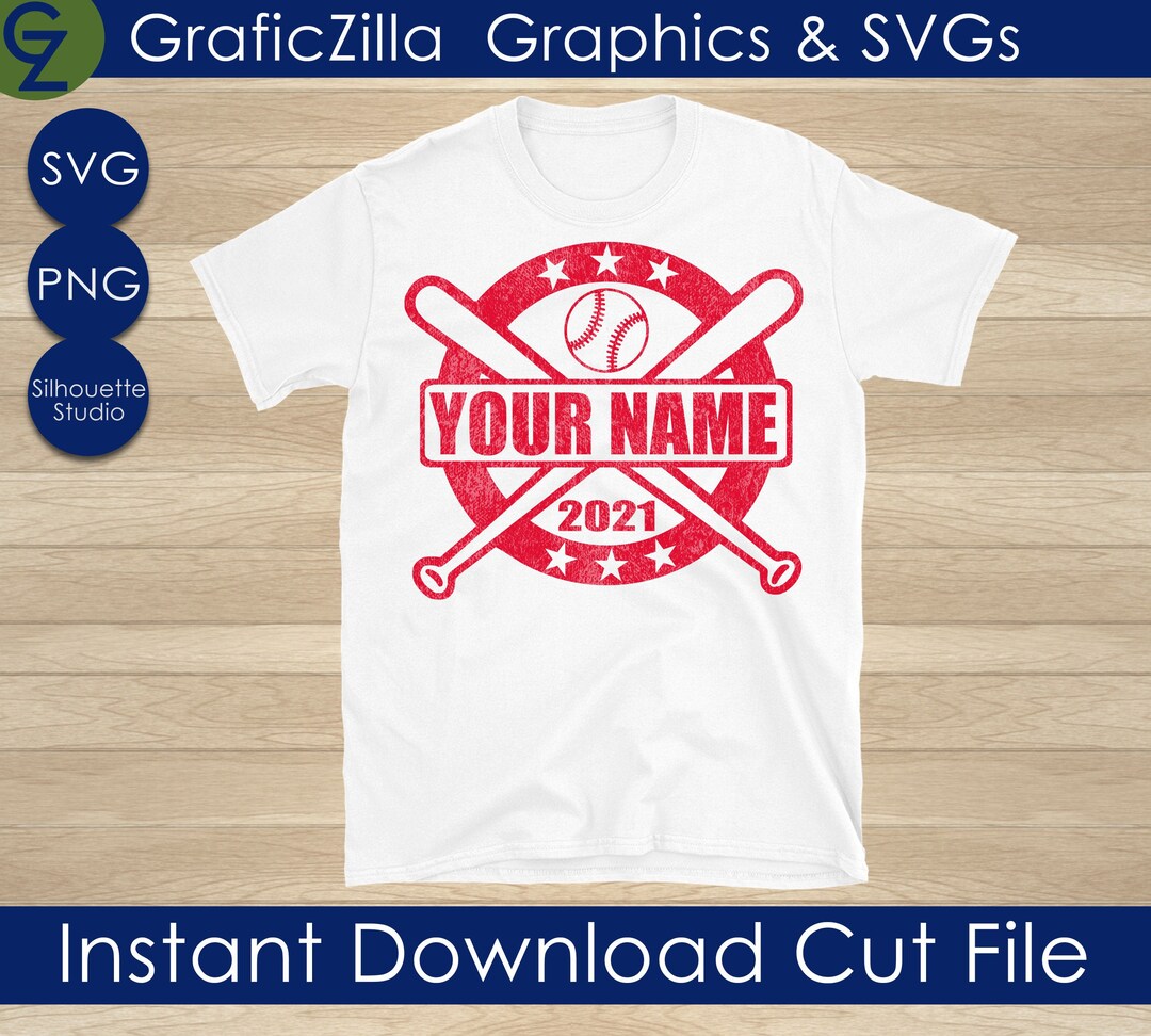 Baseball Svg, Baseball Shirt SVG, Customizable SVG Instant Download ...