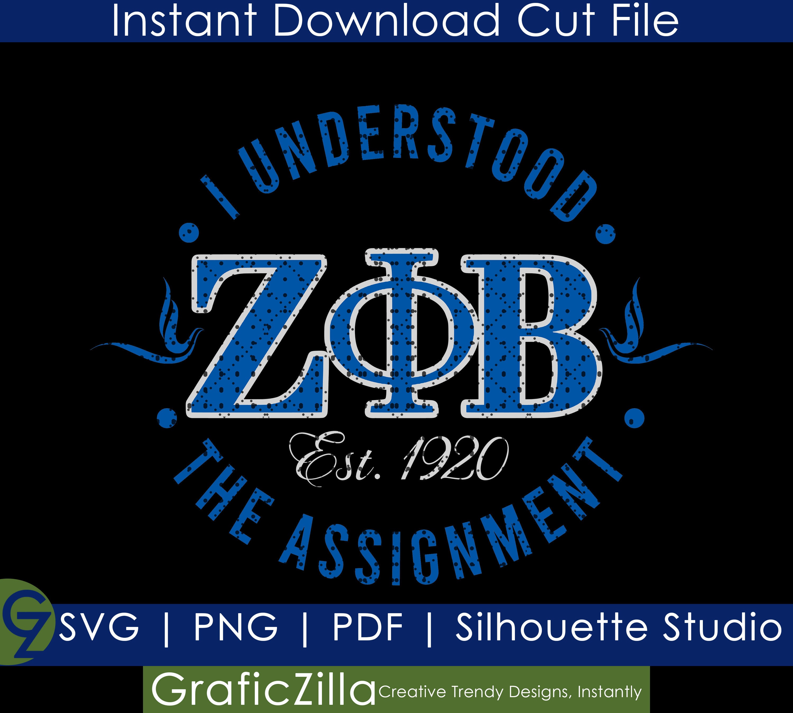 Zeta Phi Beta SVG Zeta Svg Dove Svg Finer Svg I Understood - Etsy