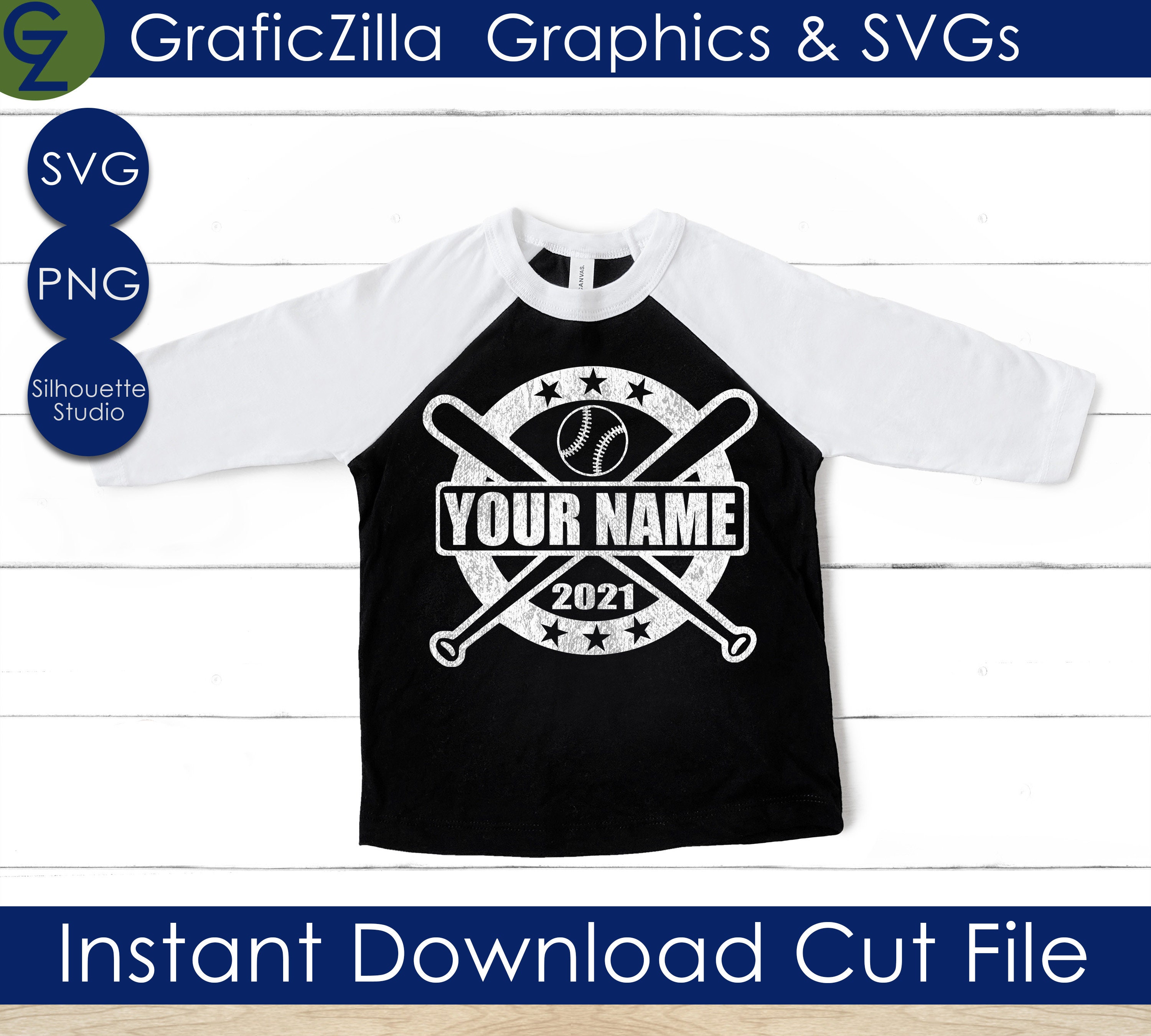 Baseball Svg, Baseball Shirt SVG, Customizable SVG Instant Download ...