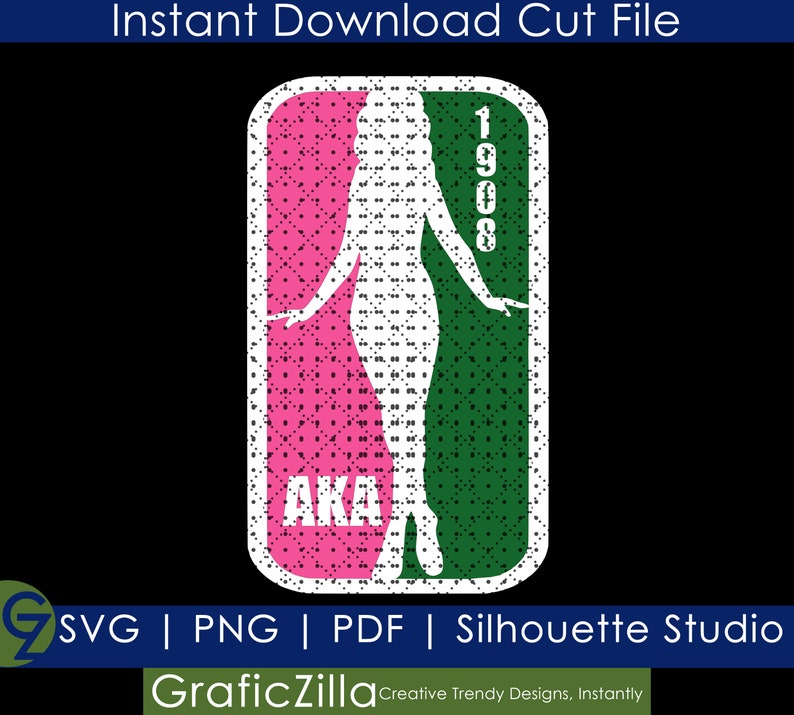 AKA SVG Pink and Green Svg Alpha Kappa Alpha Founder's - Etsy
