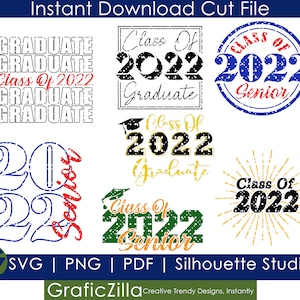 Senior SVG, Class of 2022 Bundle SVG, Graduation Svg, Graduate Svg ...
