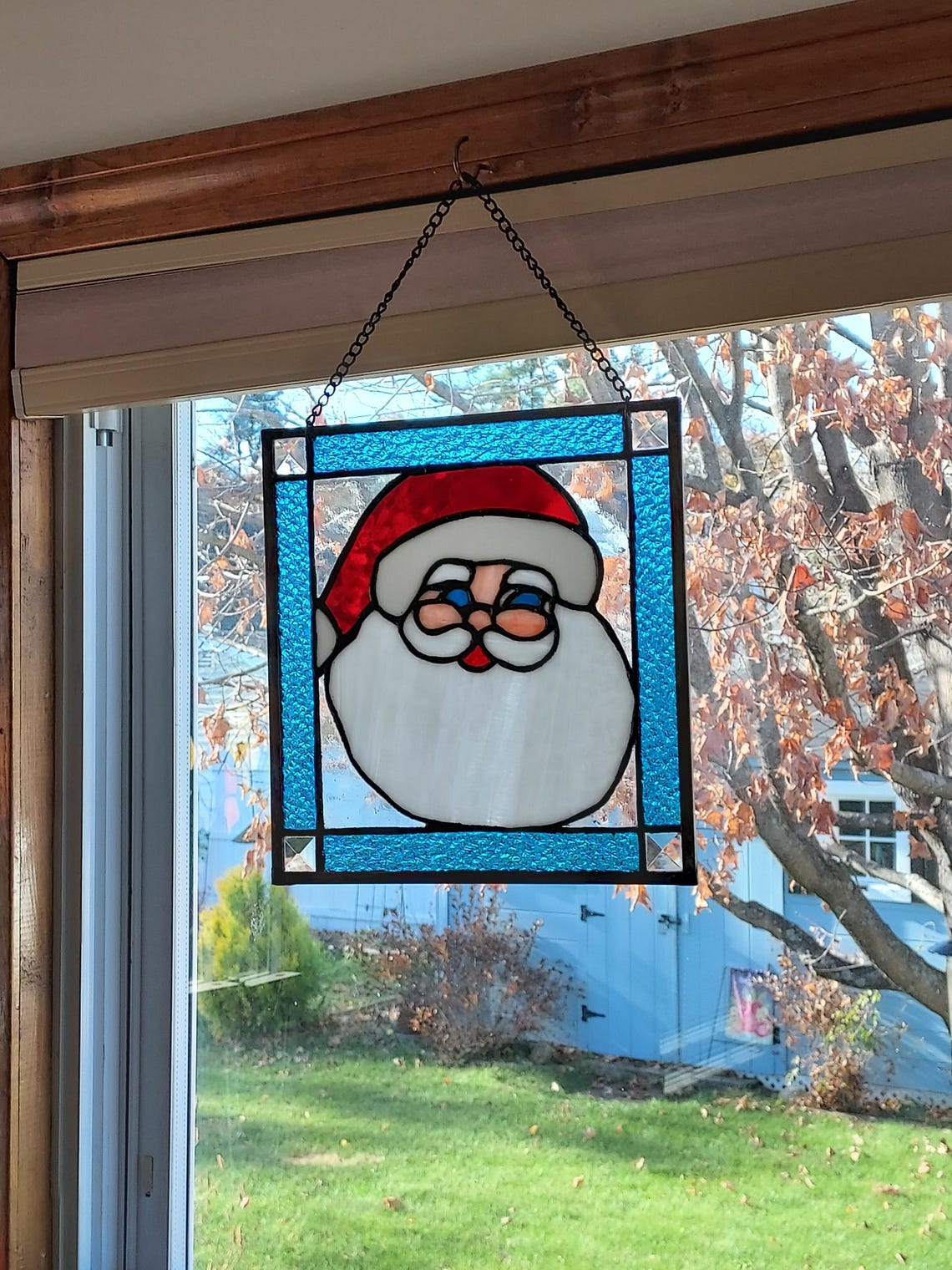 Christmas Santa Suncatcher - Etsy Canada
