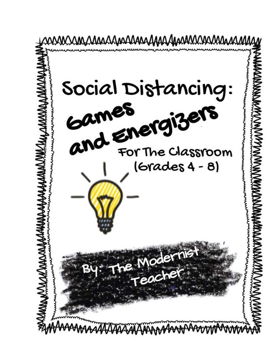 Social Distance Classroom Energizers | Etsy