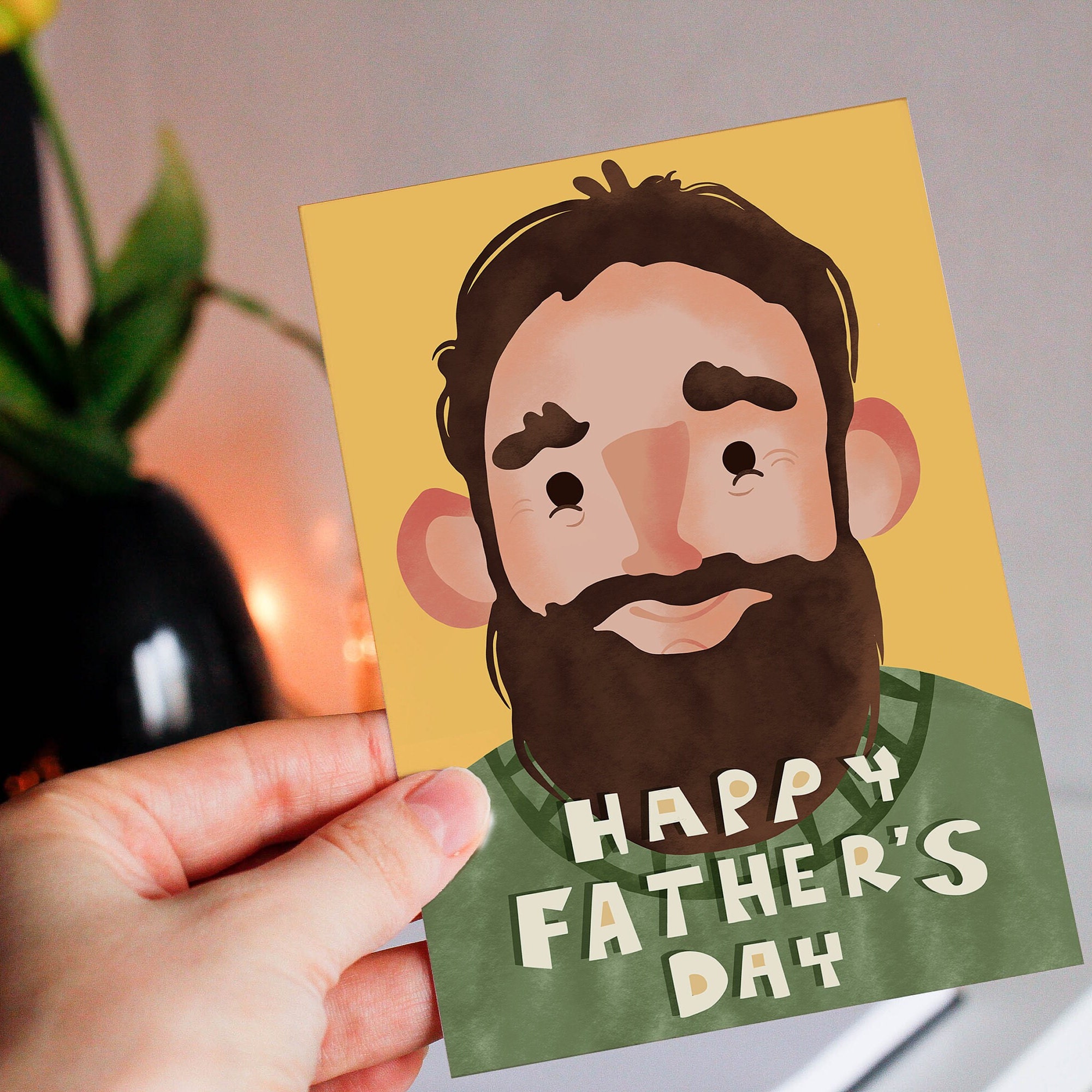 Printable Fathers Day Card Printable Fathers Day Face Card Face Card ...
