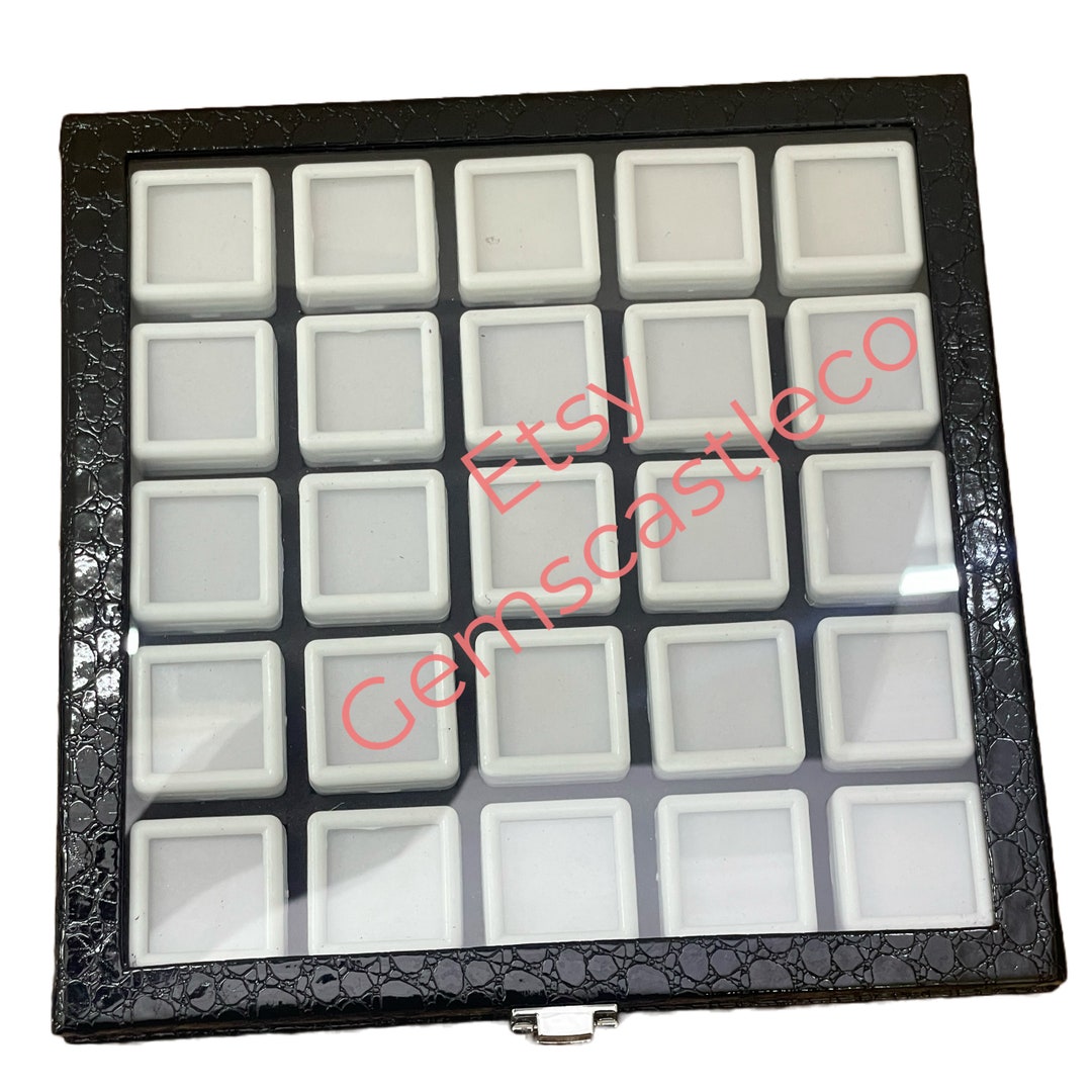 Gemstone Display Tray for 3 X 3 Cm Gem Display Plastic Box Storage ...