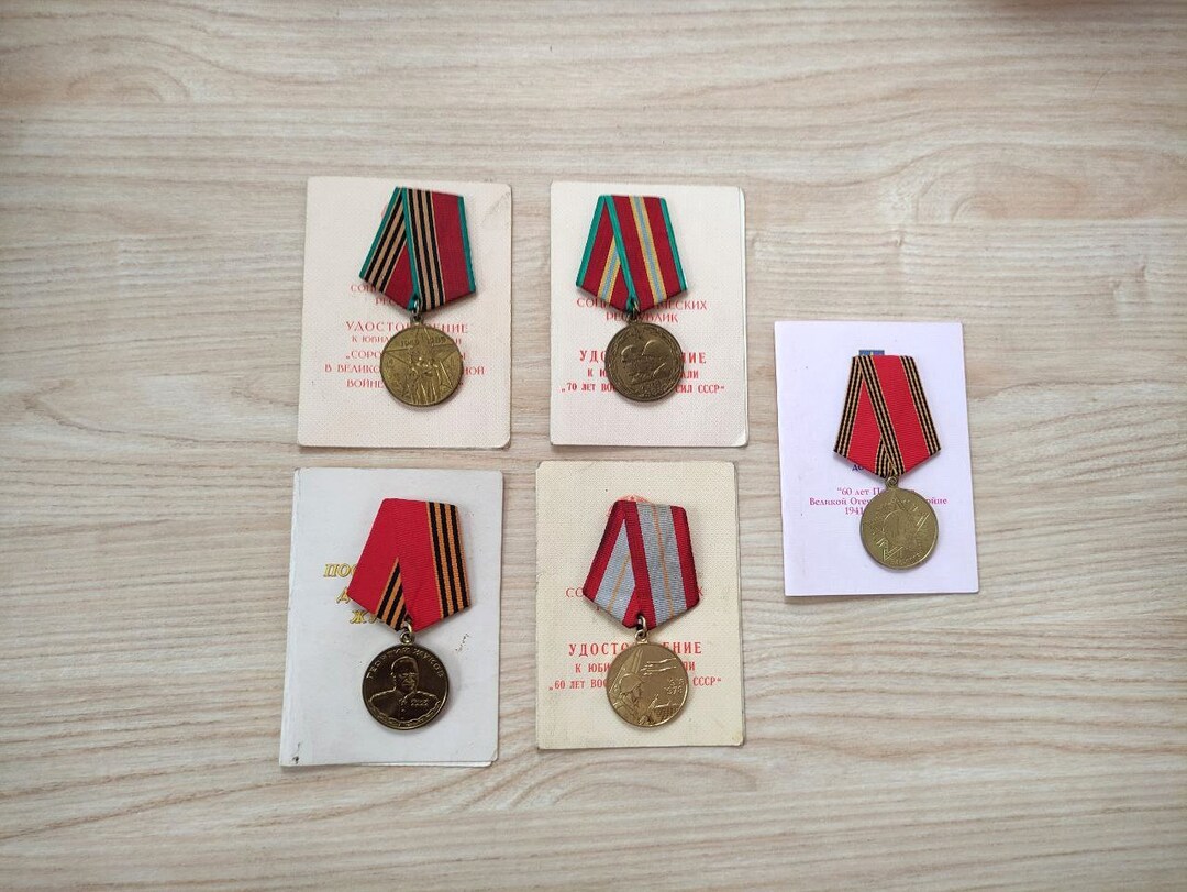 Original World War II Awards From Ukraine With Award Documents for One ...