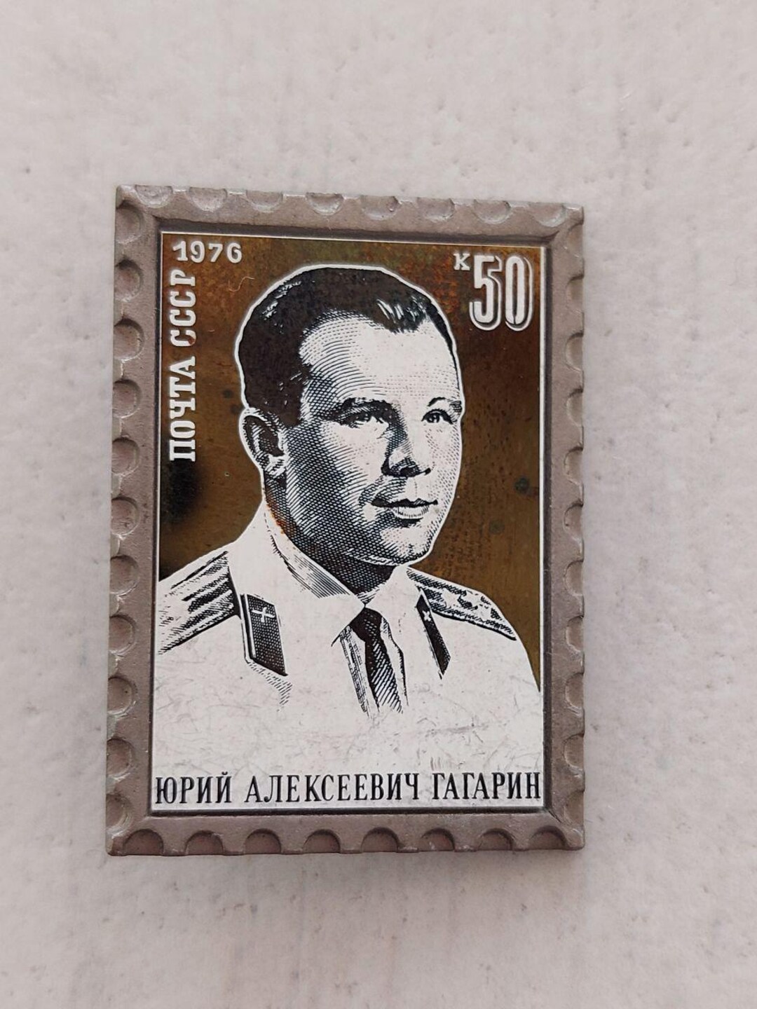 Rare 1976 USSR Badge of Yuri Gagarin in Pilot’s Uniform – Sital Space ...
