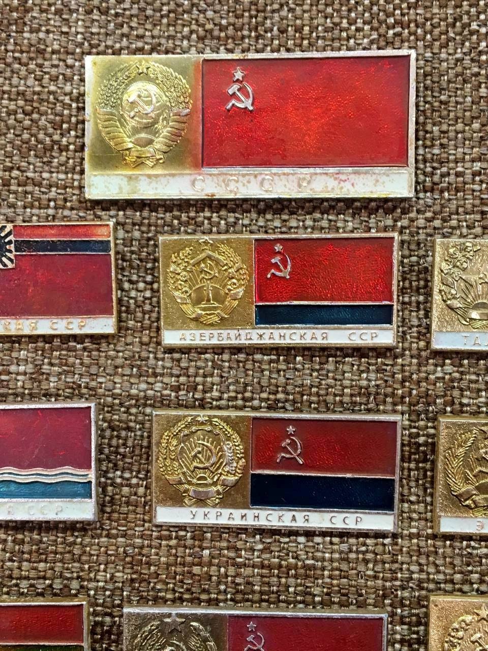 Unique Badges Each Showing the Flag and Emblem of One of the - Etsy