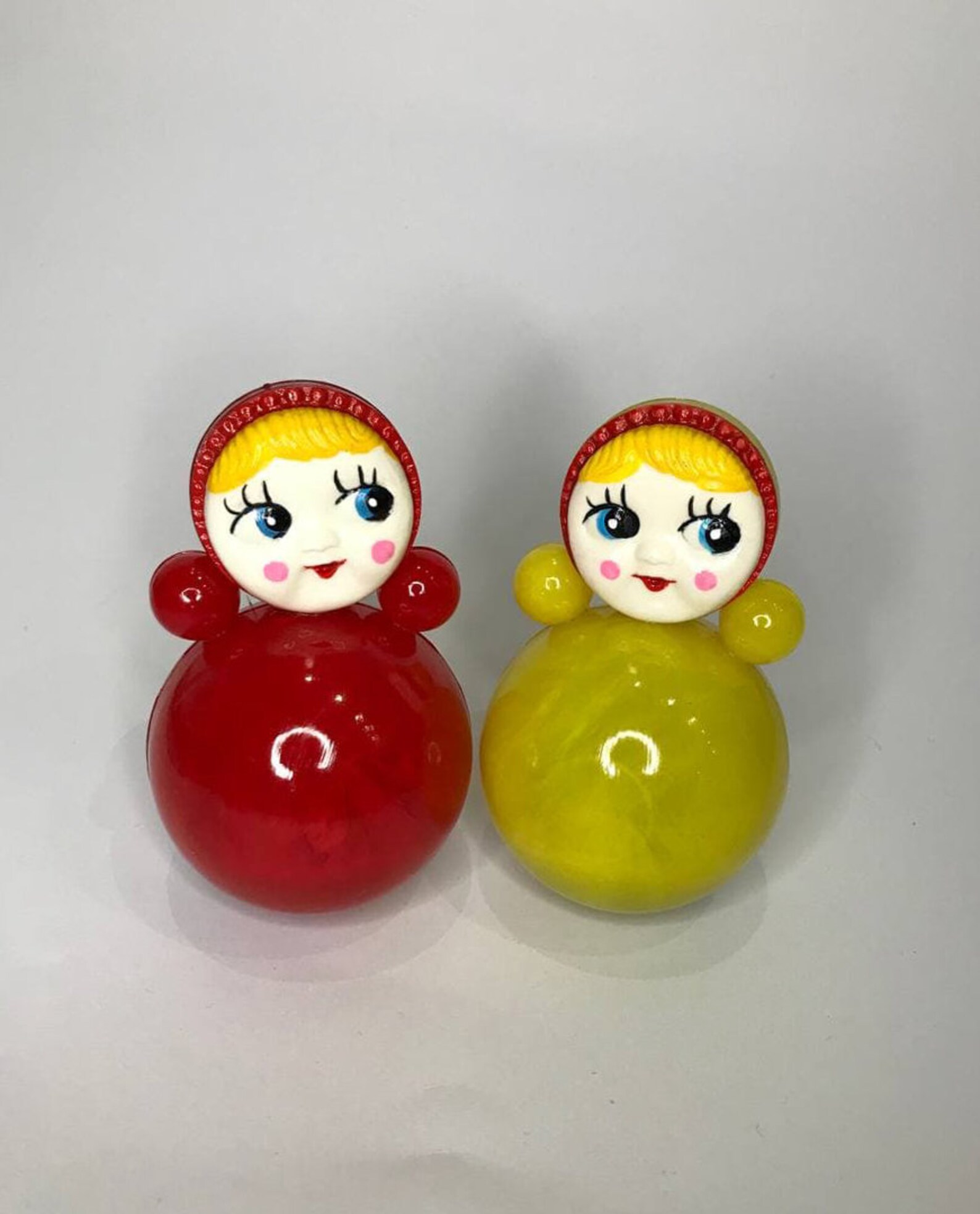 Rolly Polly Dolls Set of 2 Dolls Vintage Rolly Polly Toy - Etsy