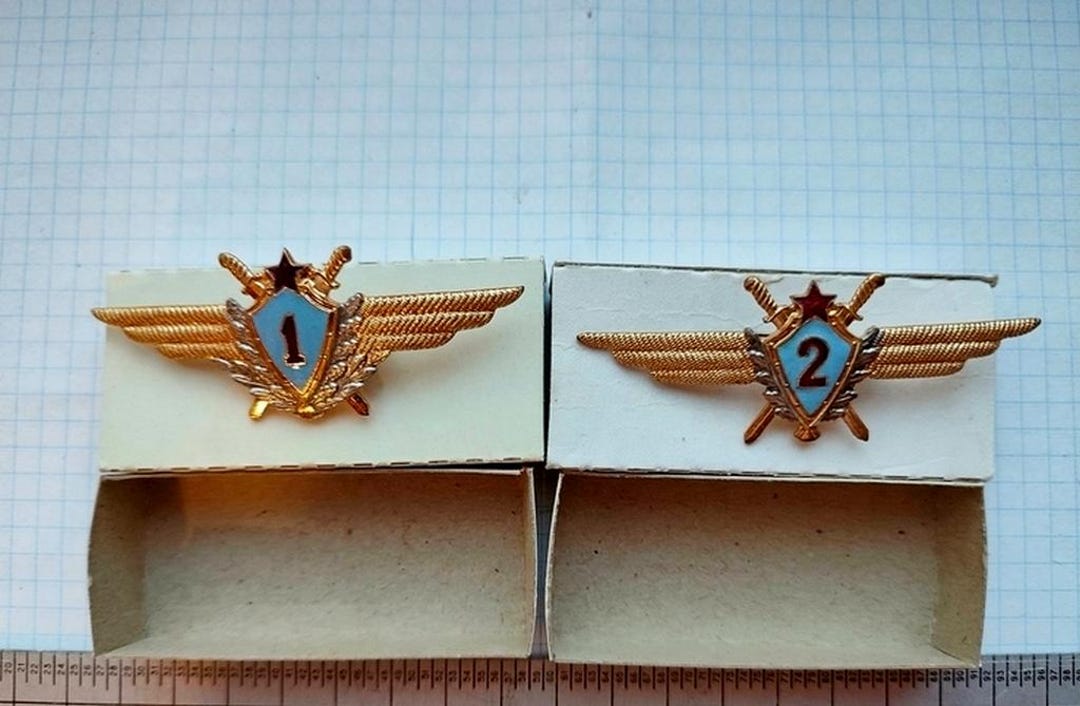 USSR Air Force Pilot Classification Badges – 1st and 2nd Class - Etsy