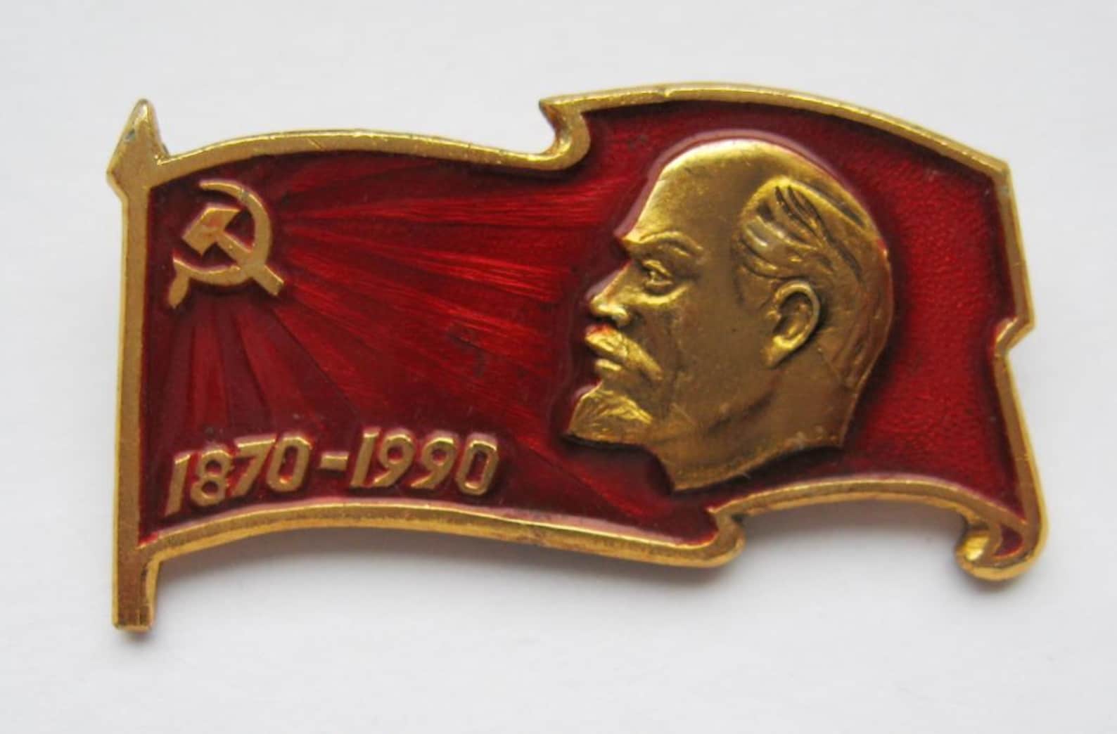 Vintage Soviet Lenin Pin – 120th Anniversary Communist Badge - Etsy