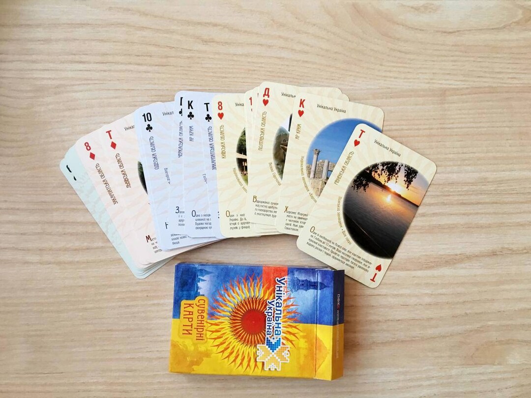 Unique Ukraine" Souvenir Deck of Cards - Exploring Historical Treasures ...