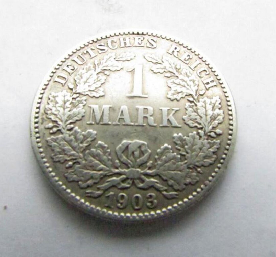 Germany 1 Mark 1903 Silver Coin — German Empire, Kaiser Wilhelm II - Etsy