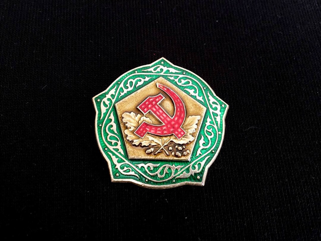 Soviet Elegance: Vintage Commemorative Sign - Celebrating the 50th ...