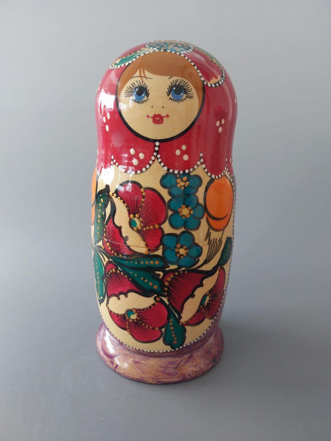 Unique Handmade: Large Matryoshka Doll in Traditional Style - Etsy