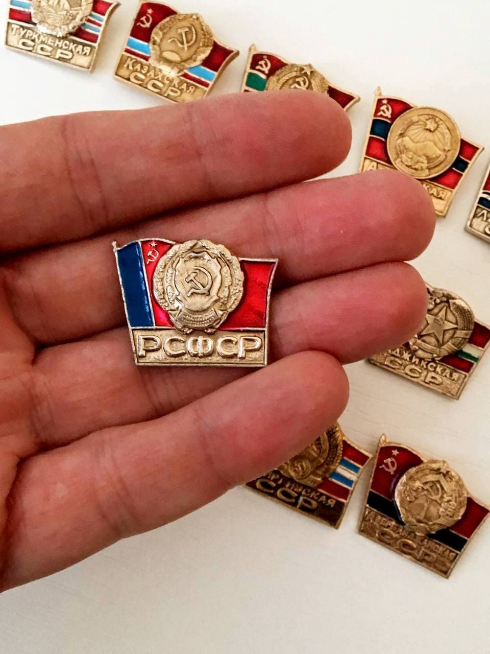 A Set of 14 Unique Badges Each Depicting the Flag and Coat of - Etsy