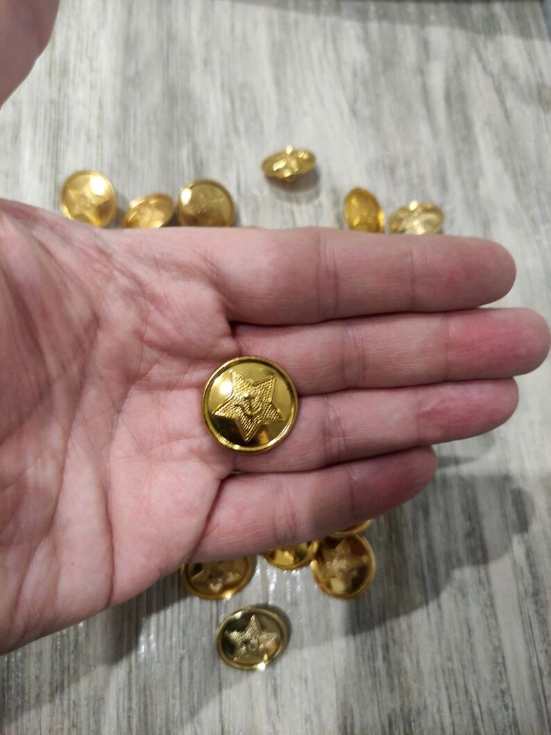 Set of 24 Original Soviet Army Uniform Buttons, Star & Hammer - Etsy