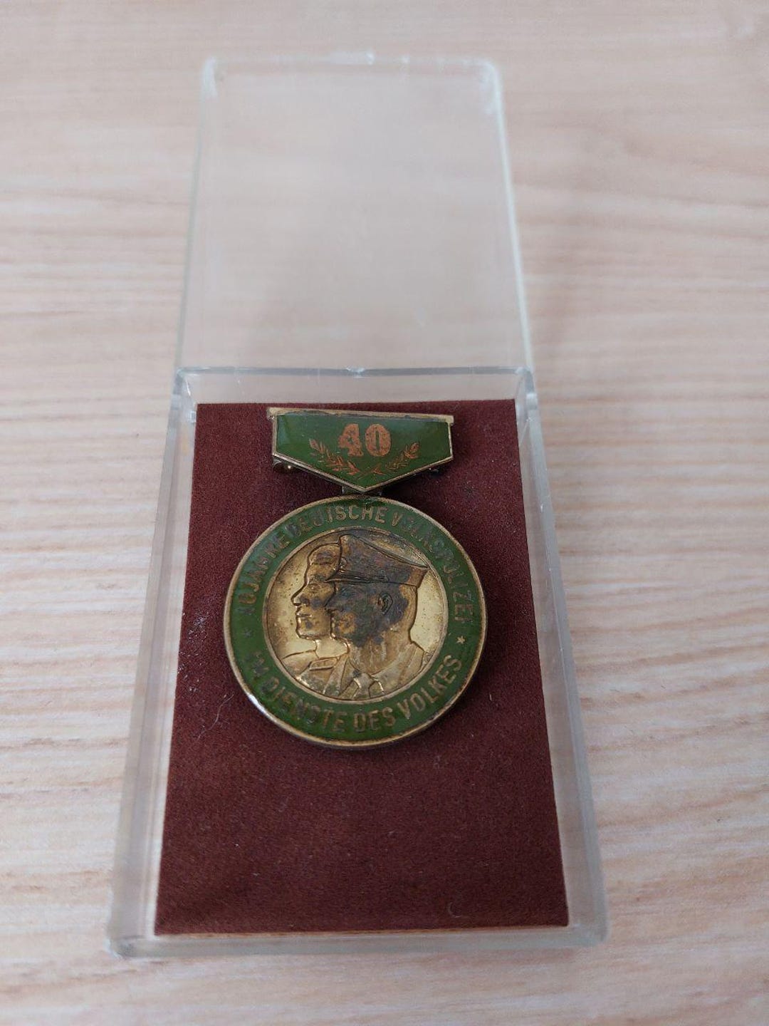 Vintage GDR Medal “40 Years of the People’s Police” (volkspolizei) - Etsy