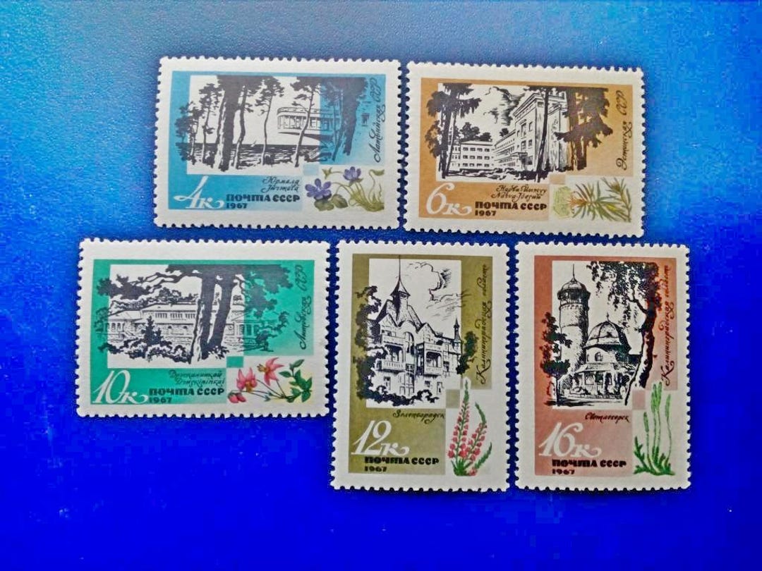 USSR Postage Stamps, 1967: Baltic Resorts Series - Etsy