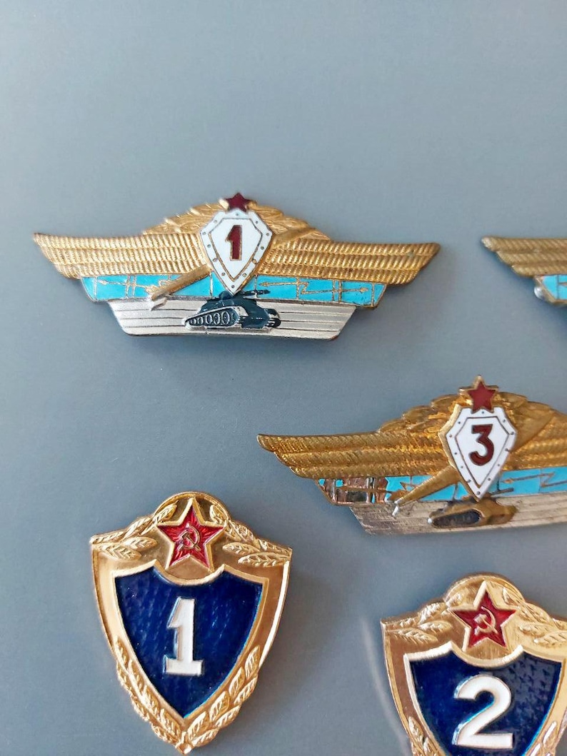 Vintage USSR Tank Troops Insignia Set – 1980s Soviet Army - Etsy