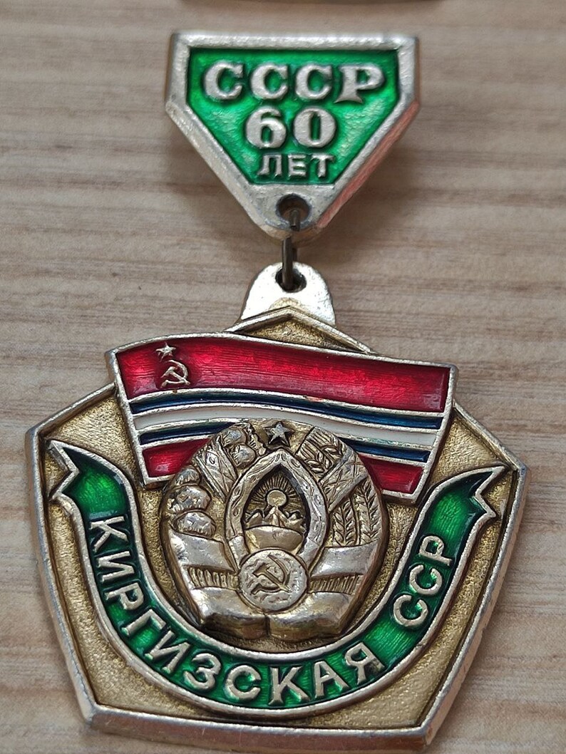 Soviet Republics 60th Anniversary Badges - Faleristics Collection - Etsy