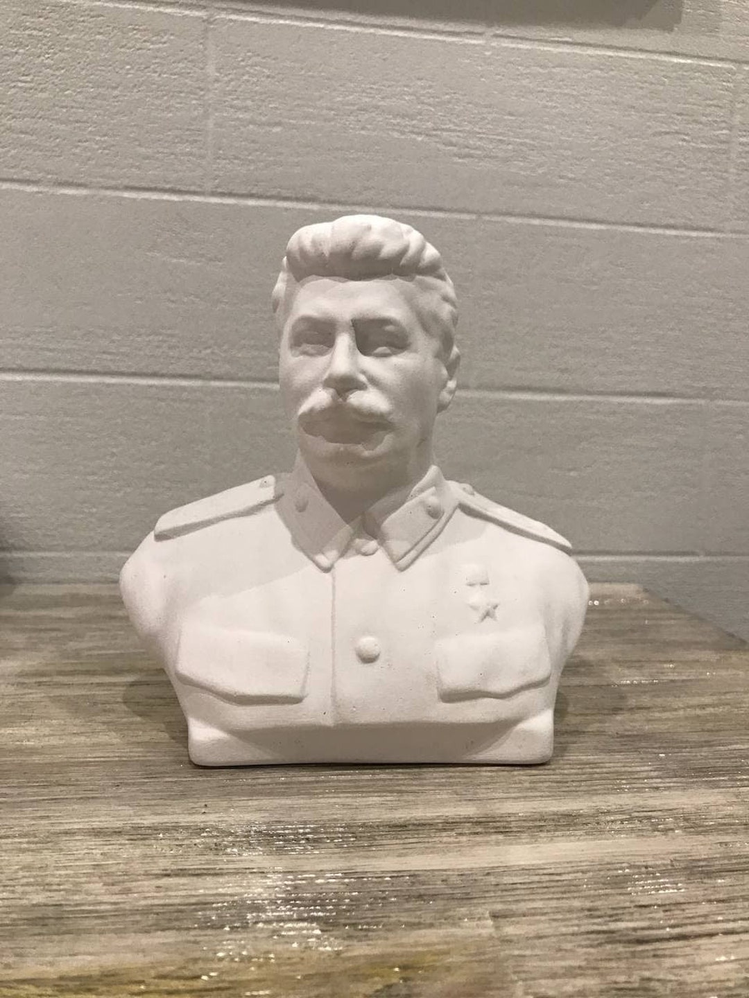 Bust of Joseph Stalin. Handmade . Sculptural Plaster. Uncle Joe ...