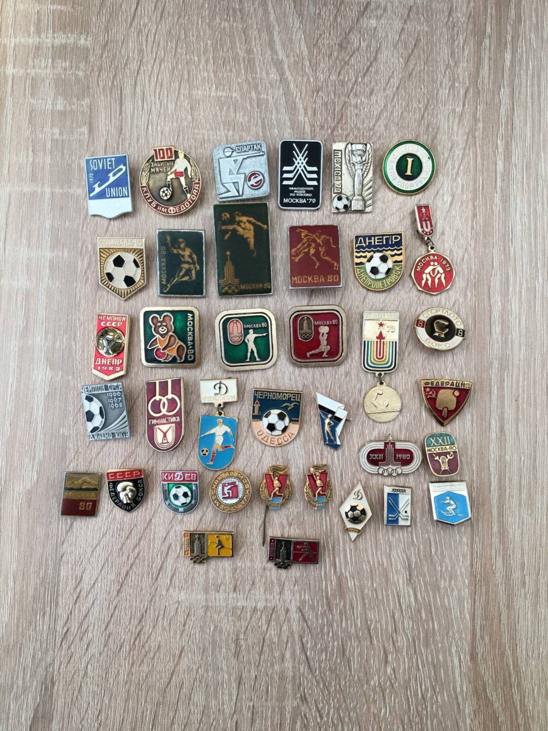 USSR Sports Legacy: Vintage Collection of 37 Athletic Badges 1970s ...
