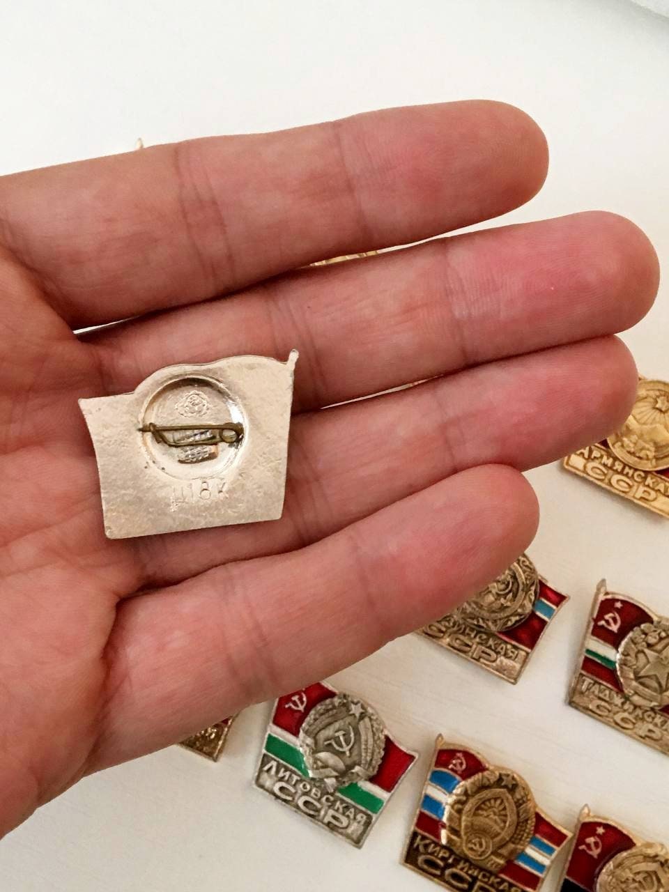 A Set of 14 Unique Badges Each Depicting the Flag and Coat of - Etsy