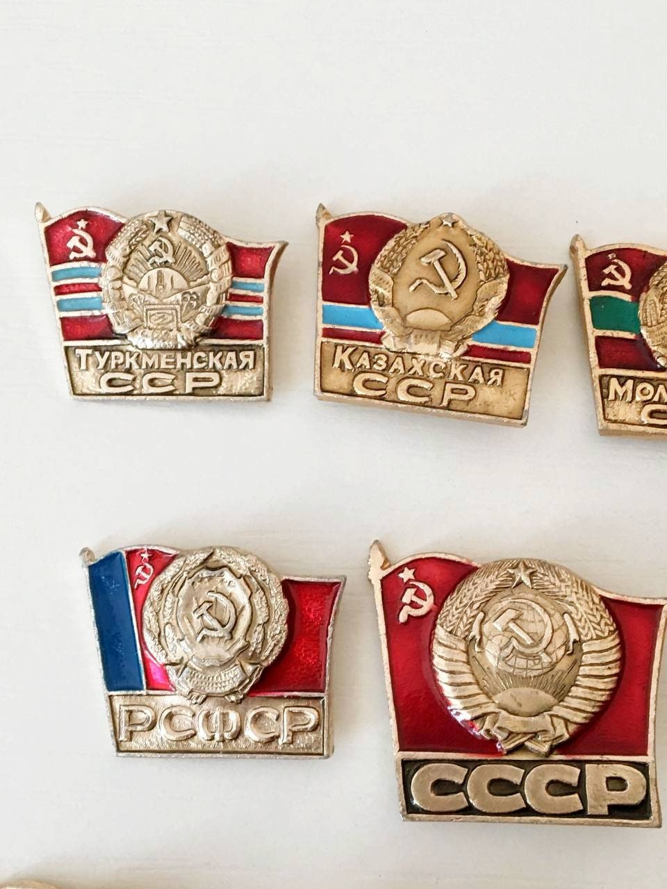 A Set of 14 Unique Badges Each Depicting the Flag and Coat of - Etsy