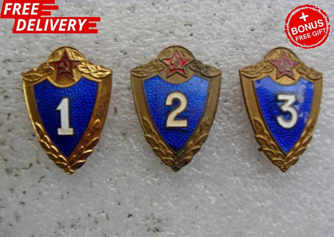 Army War Class Badges – 1970s Military Set - Etsy