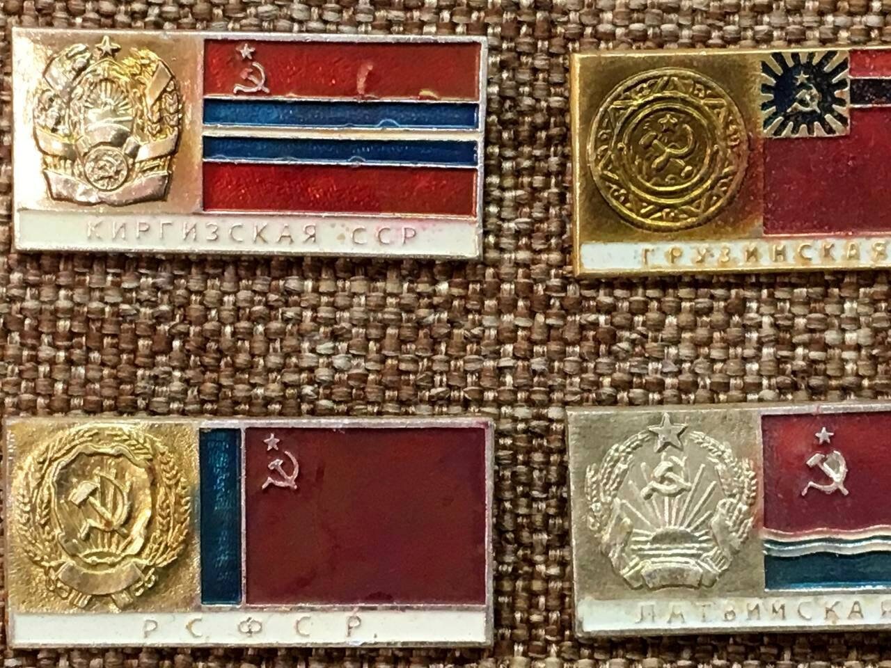 Unique Badges Each Showing the Flag and Emblem of One of the - Etsy