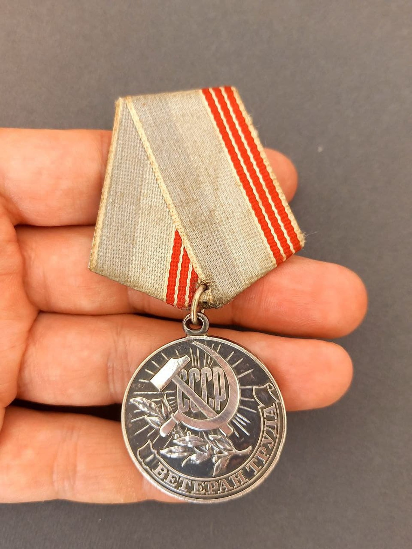 Soviet Medal veteran of Labor a State Award of - Etsy