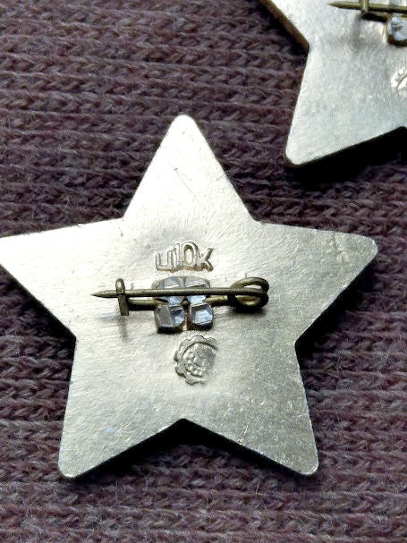 Set of 3 Pcs Vintage Soviet Pin Red Star Vintage Pin Young - Etsy