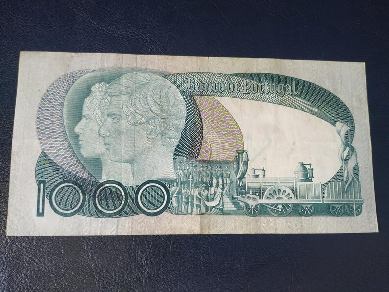Vintage Portugal Banknote – 1000 Escudos, 1980 - Etsy