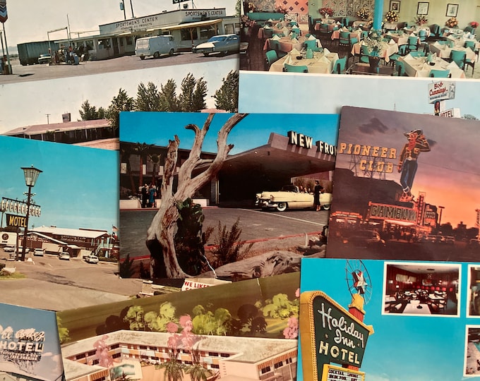 Vintage 1950s 1960s 1970s Postcards Lot Blank Unused Unstamped Ephemera ...