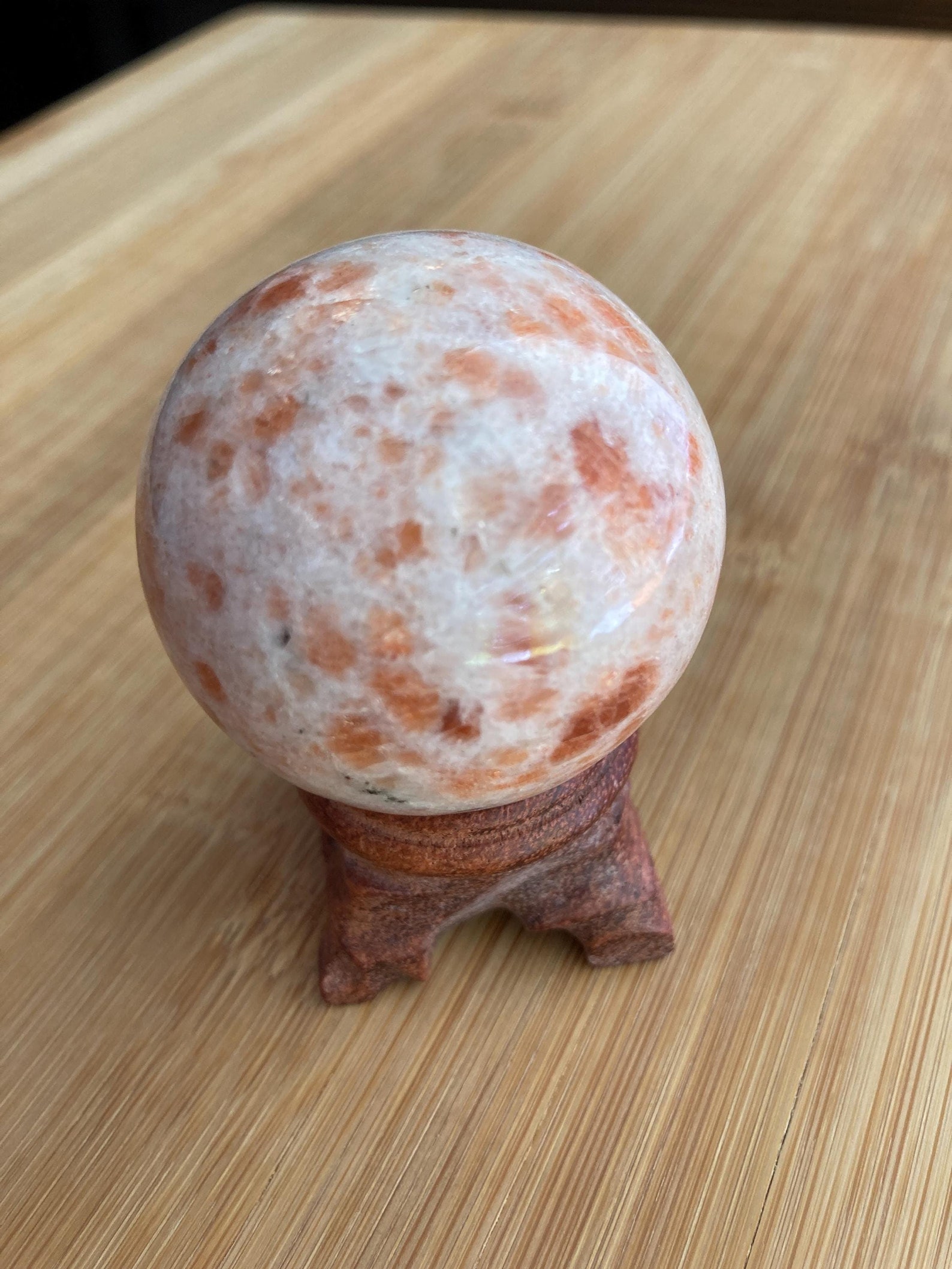 Sunstone Sphere 1.75" Sun Stone Gemstone Crystal Ball - Etsy